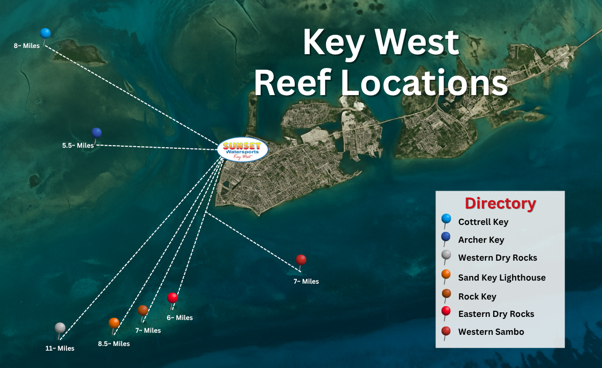 Florida Keys Snorkeling Map Top Snorkeling And Scuba Diving In Big